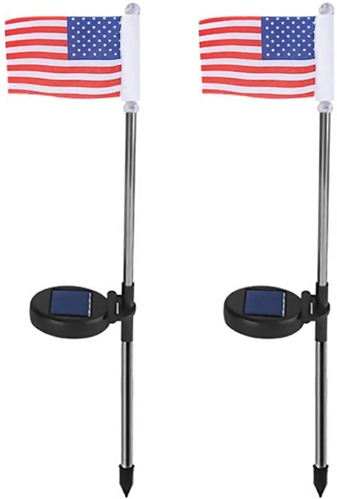 American Flag Solar Light, Epicgadget Solar Powered US Flag Garden ...