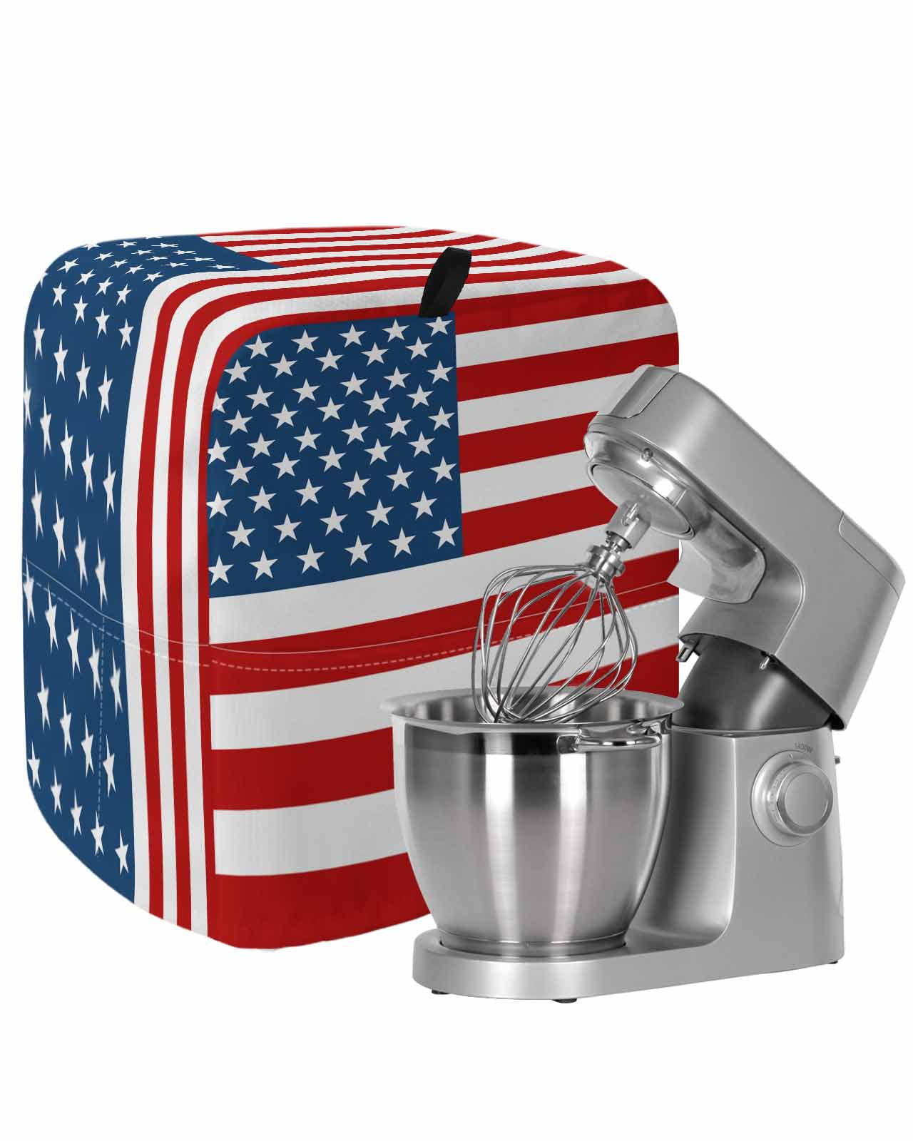 American Flag Stand Mixer Dust Cover with Storage Pocket & Handles ...