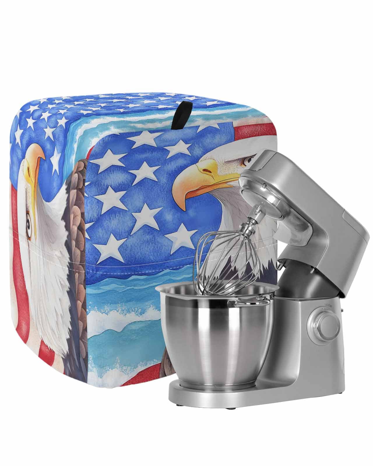 American Flag Stand Mixer Dust Cover with Storage Pocket & Handles ...