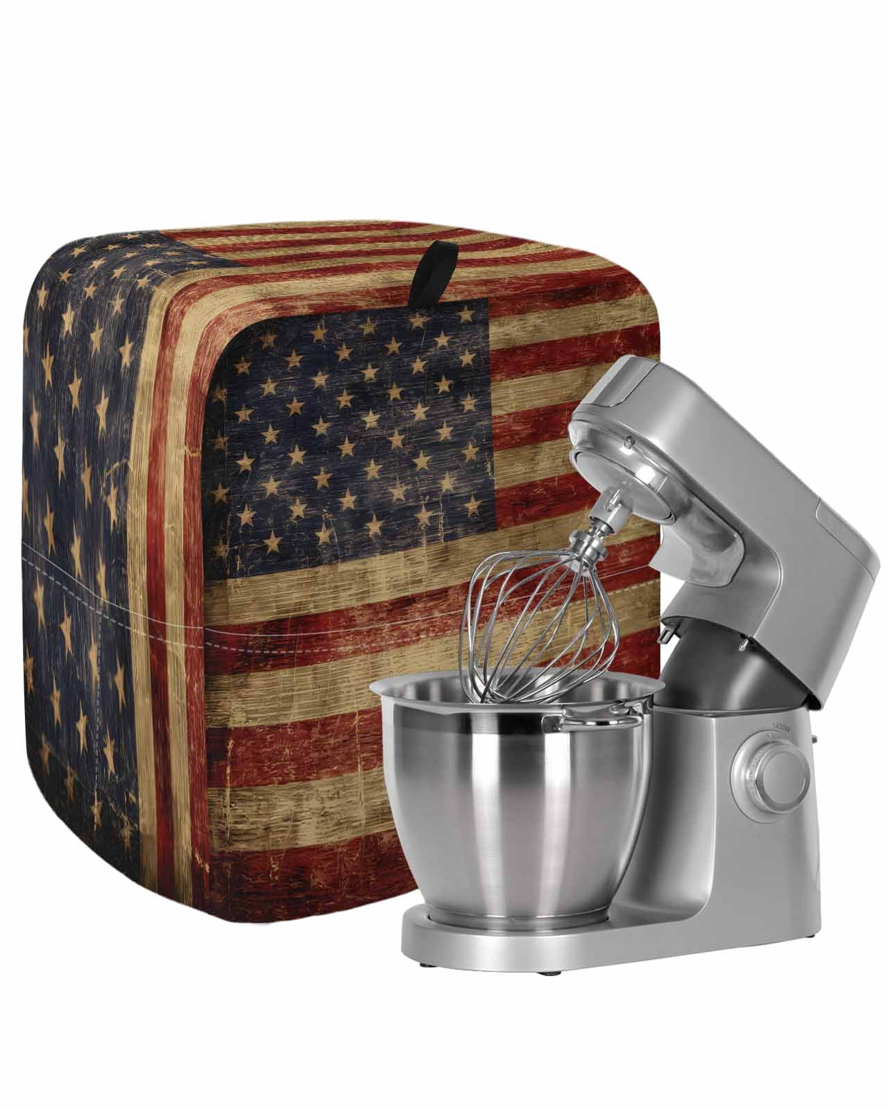 American Flag Stand Mixer Dust Cover with Storage Pocket & Handles ...