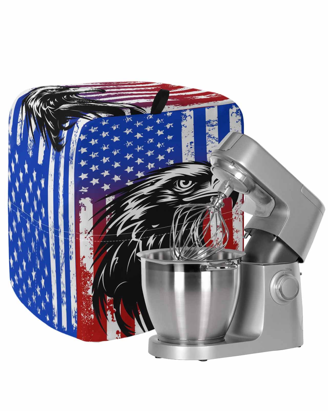 American Flag Stand Mixer Dust Cover with Storage Pocket & Handles ...