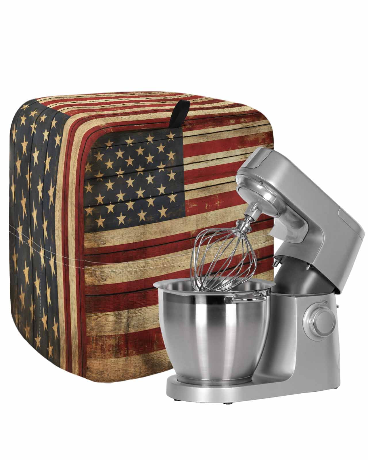 American Flag Stand Mixer Dust Cover with Storage Pocket & Handles ...