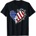 American Flag Standard Icon Independence Freedom Banner Graphic T-Shirt ...