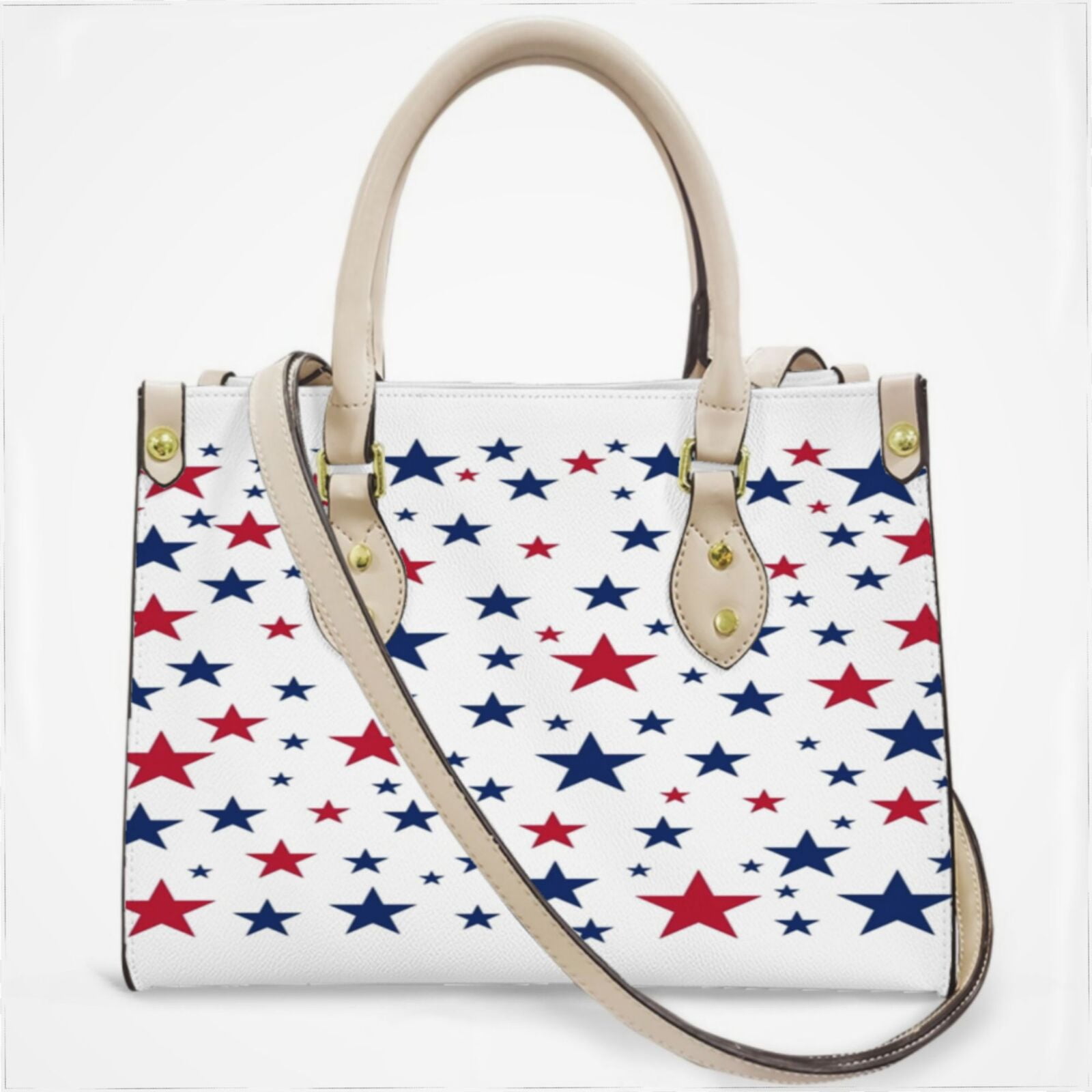 American Flag Star Pattern Cross Body Bags For Women Small Leather ...