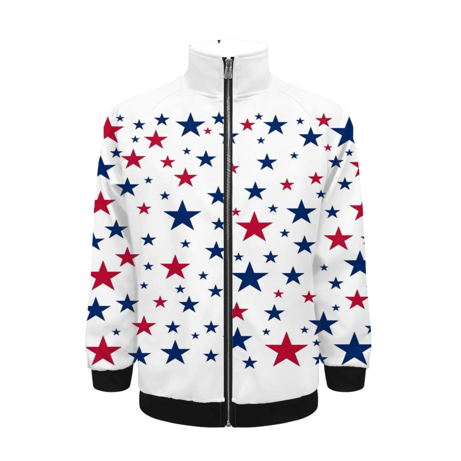 American Flag Star Pattern Jacket Men's Street Cool Long Sleeves Coat ...