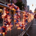 American Flag & Star Red White Blue Fairy Lights, Battery Operated ...