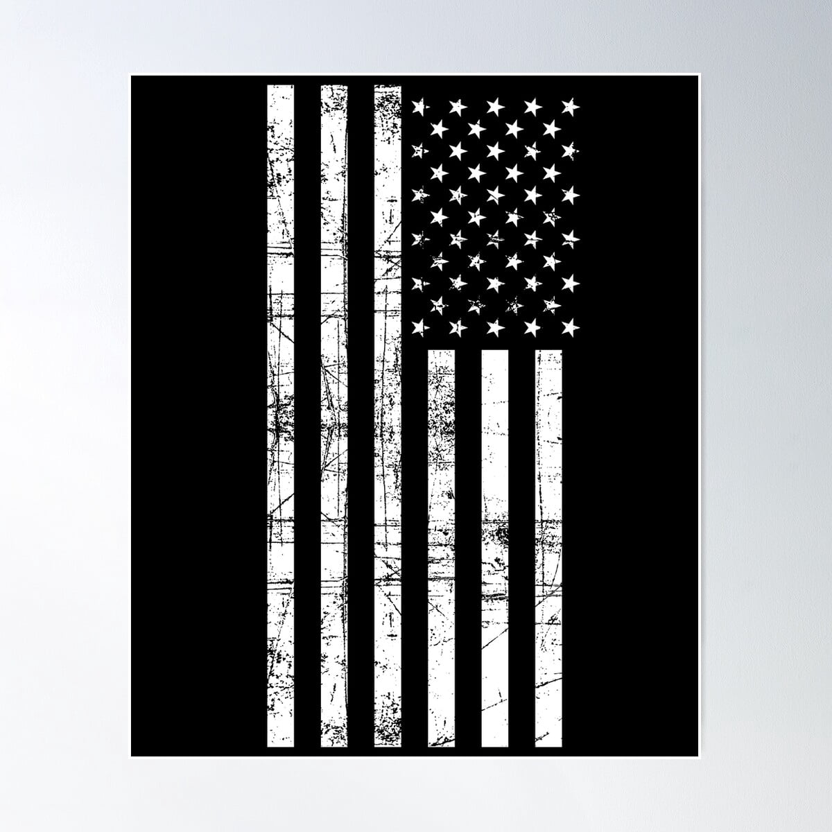 American Flag Stars And Stripes July 4Th Decor Unframed Paper Poster ...