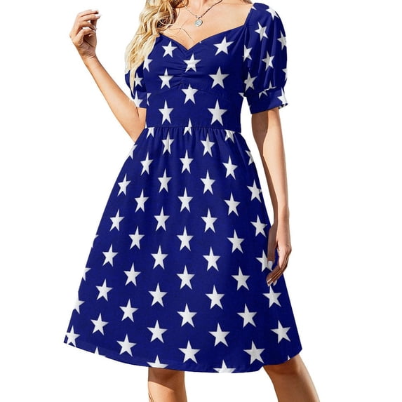 American Flag Stars Pattern Dress womans clothing luxury women's party ...