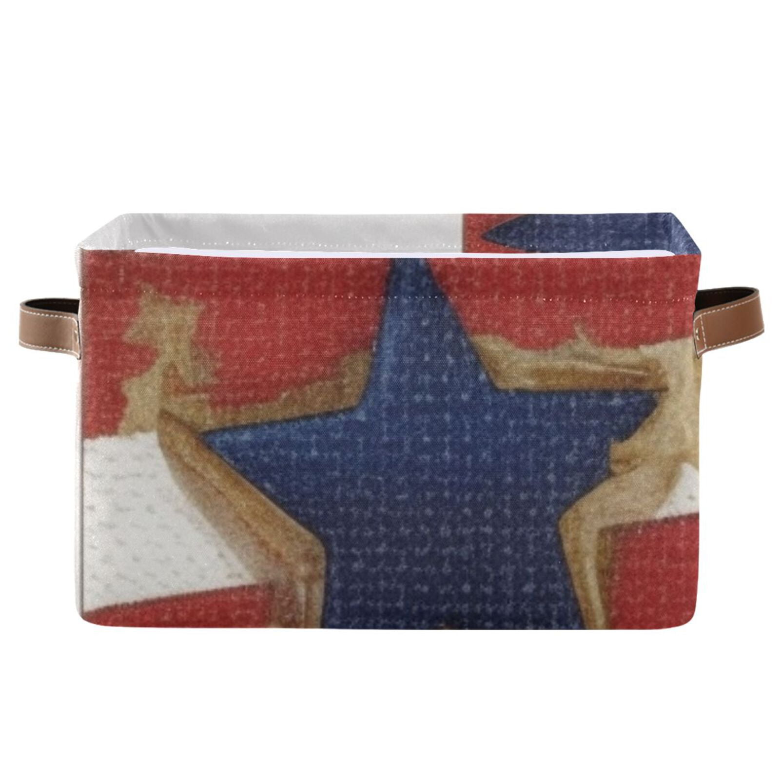 American Flag Stars Storage Bins Baskets With Handles Storage Box ...