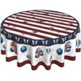 American Flag Stars Tablecloth 4th of July Round Table Cover Washable ...