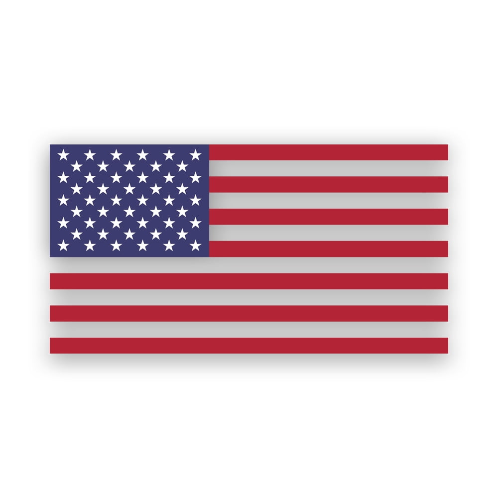 American Flag Sticker Decal - Self Adhesive Vinyl - Weatherproof - Made ...