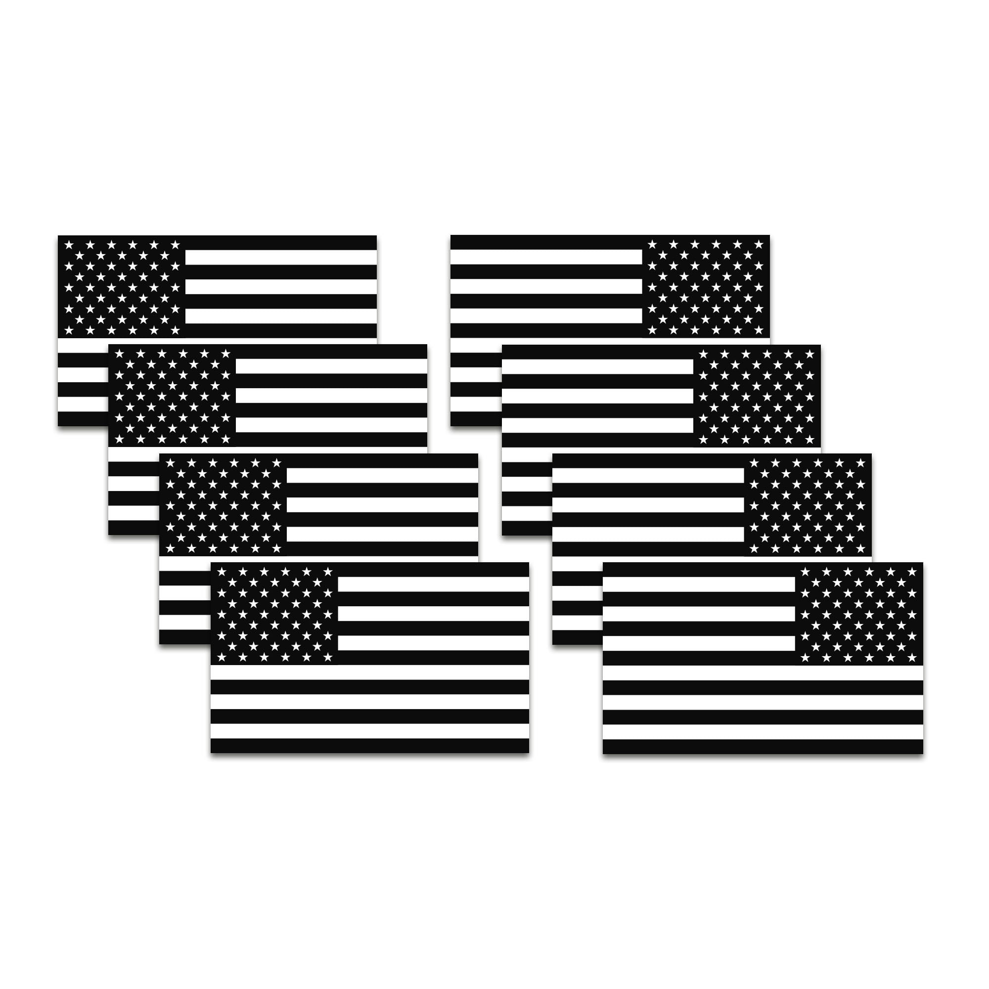 American Flag Stickers - 3 x 5 inches - USA US Flag Stickers Decals ...