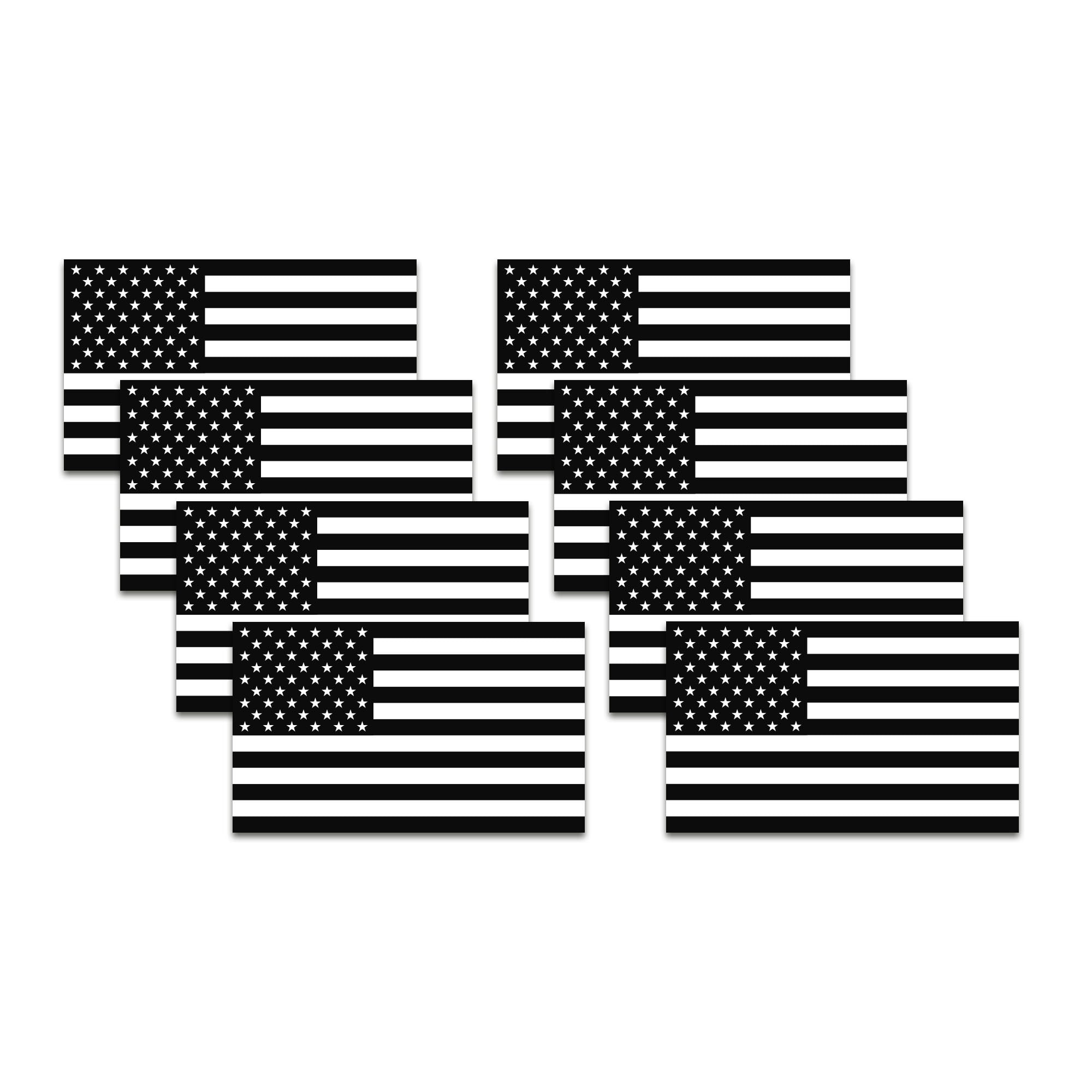 American Flag Stickers - 3 x 5 inches - USA US Flag Stickers Decals for ...