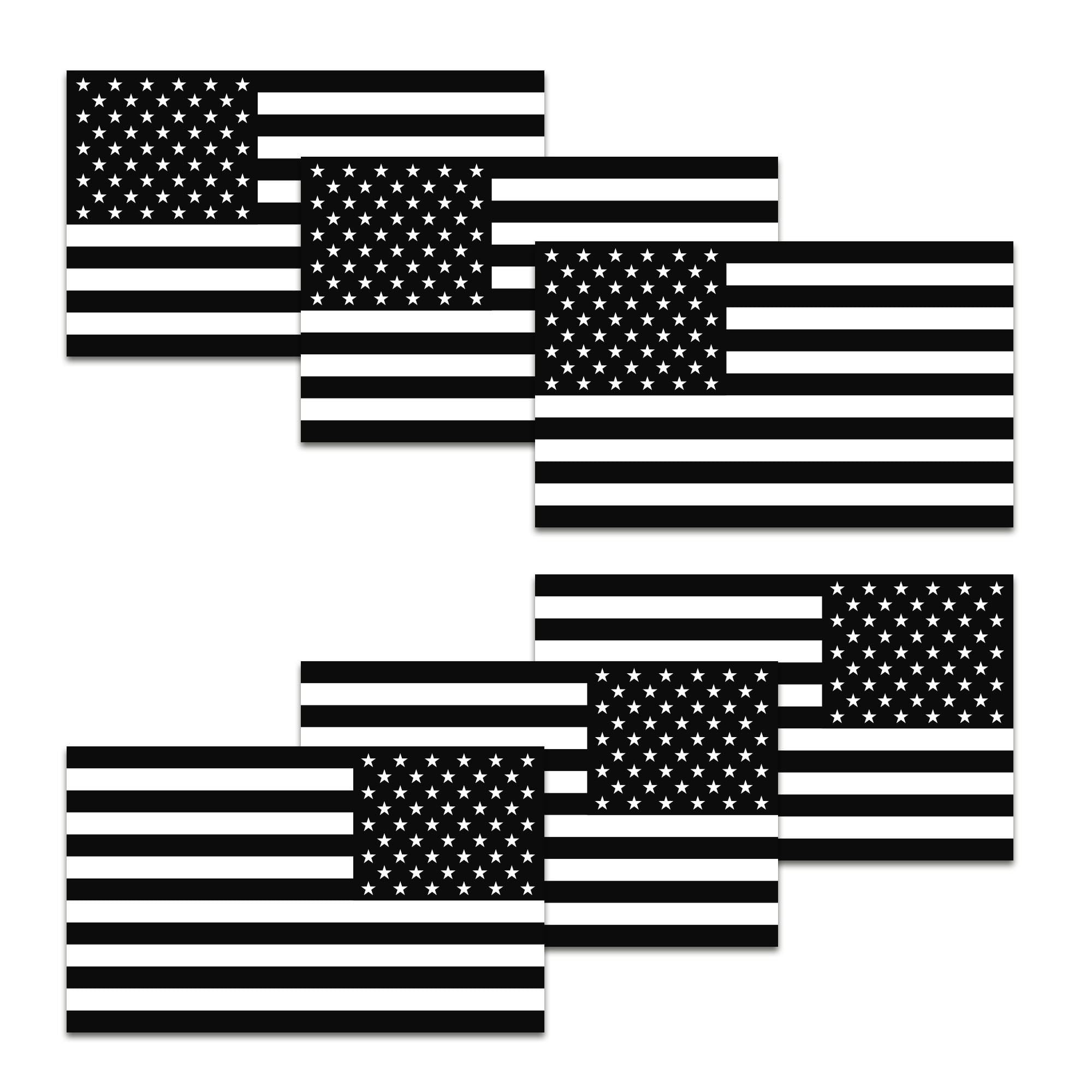 American Flag Stickers - 3 x 5 inches - USA US Flag Stickers Decals ...
