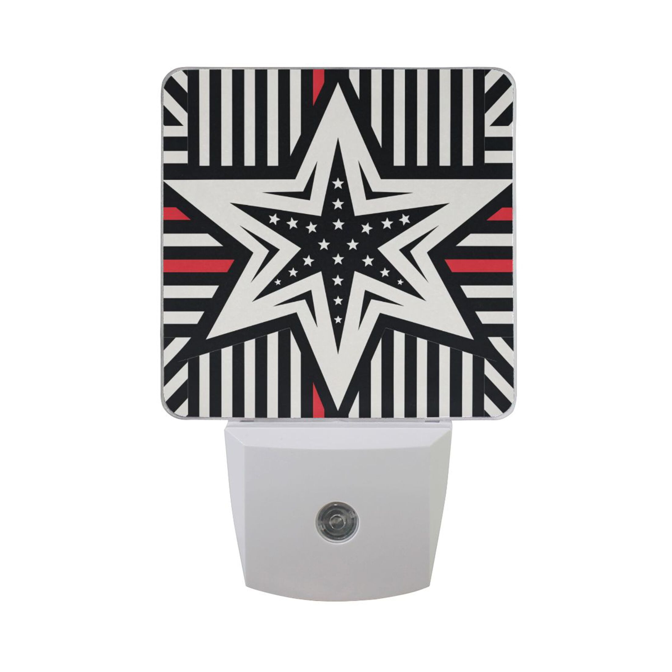 American Flag Stripe Night Light LED Dusk to Dawn Auto Sensor Night ...