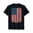 American Flag T Shirt | Distressed Design On Back Usa - Walmart.com