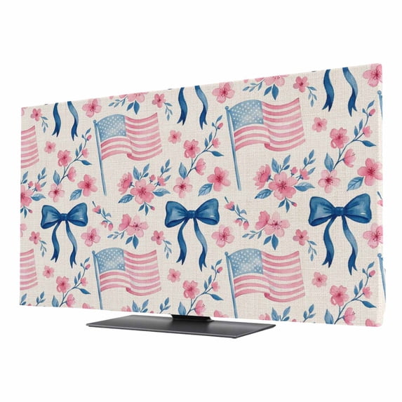 American Flag TV Cover for 40 Inch Screen,Stretch Fabric Dustproof TV ...
