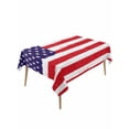 American Flag Table Cloth, Retro Rustic Stars And Stripes US Flag ...
