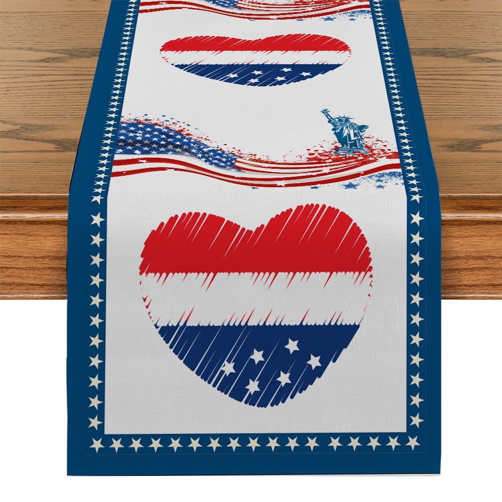 American Flag Table Runners for Dining Table ration & Accessories ...