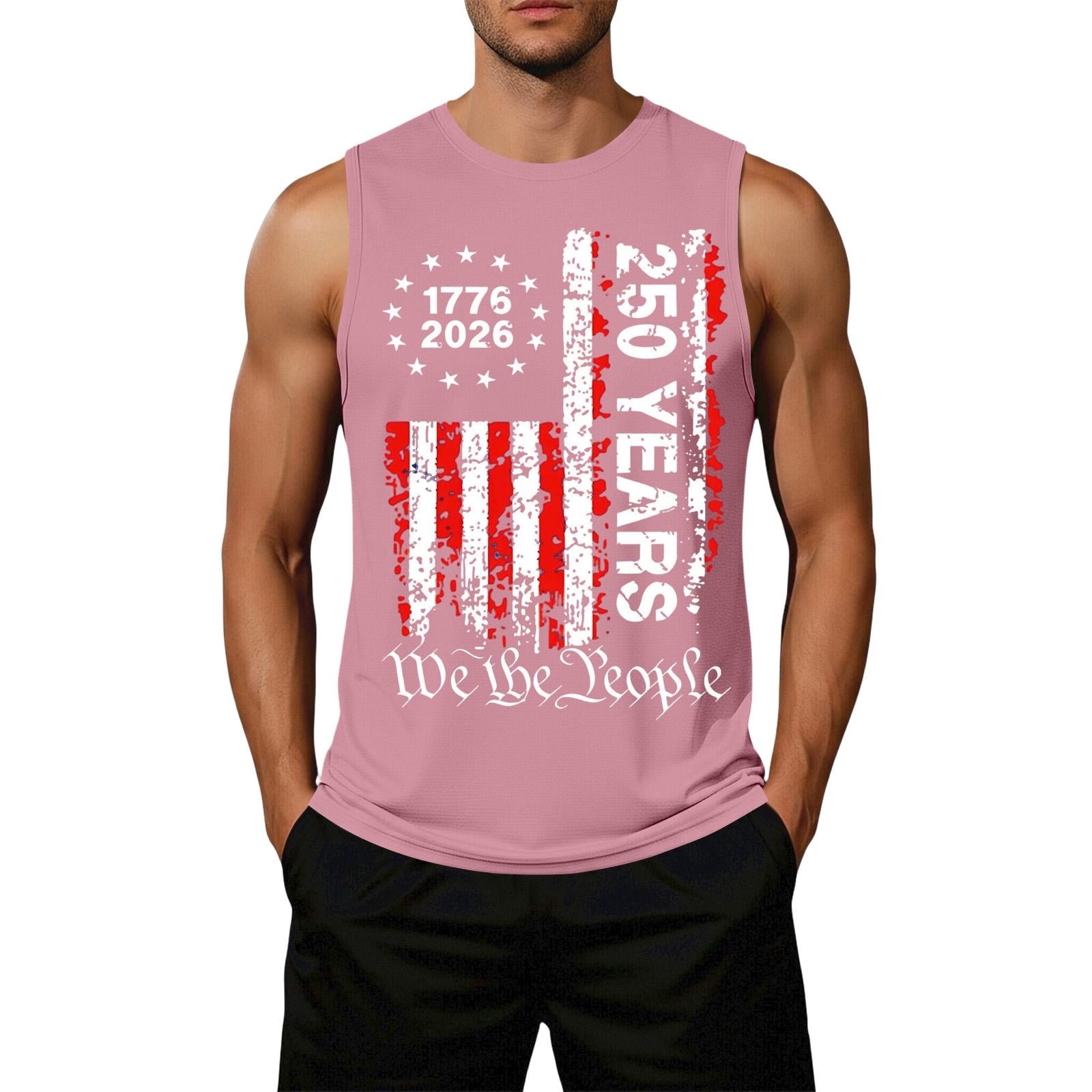 American Flag Tank Tops for Men 4th of July Shirts Vintage Patriot ...