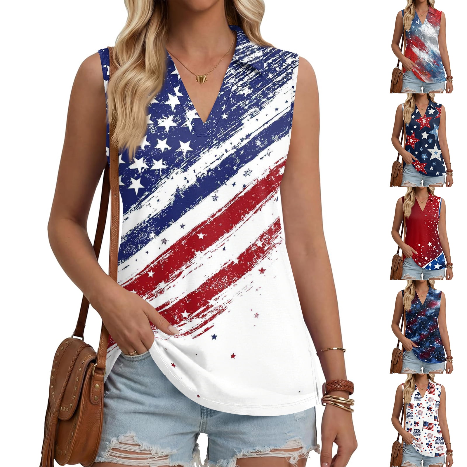 American Flag Tank Tops for Women Casual Summer Clothes 2026 Sleeveless ...