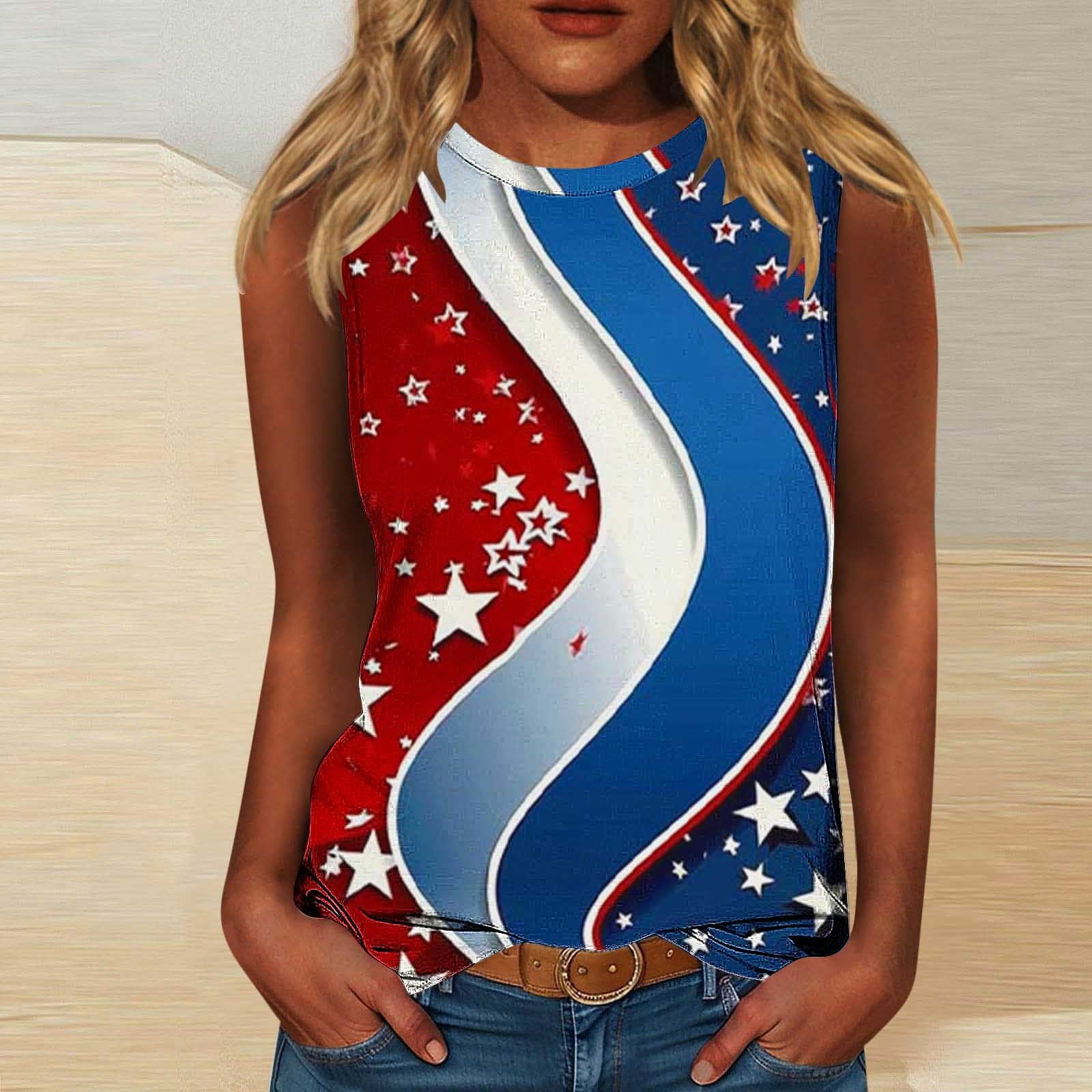 American Flag Tanks American Flag Tank Tops for Women Womens Red White ...