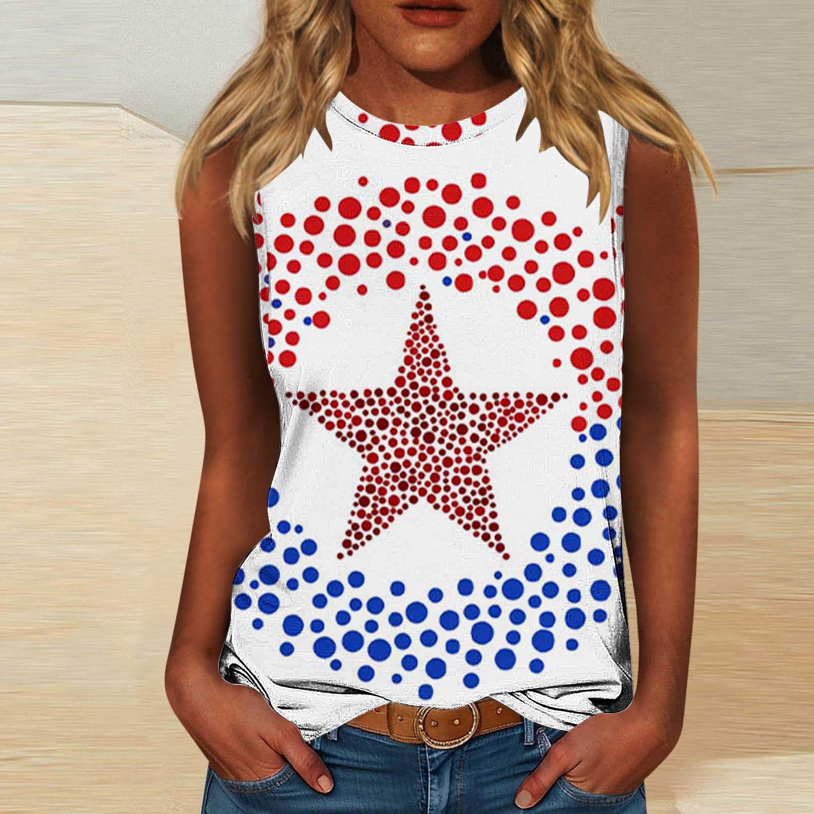 American Flag Tanks American Flag Tank Tops for Women Womens Red White ...