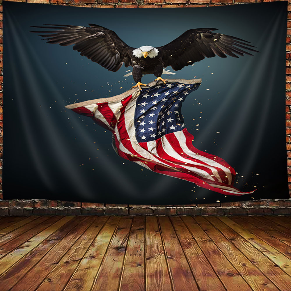 American Flag Tapestry Wall Hanging, Fourth of July Independence Day ...