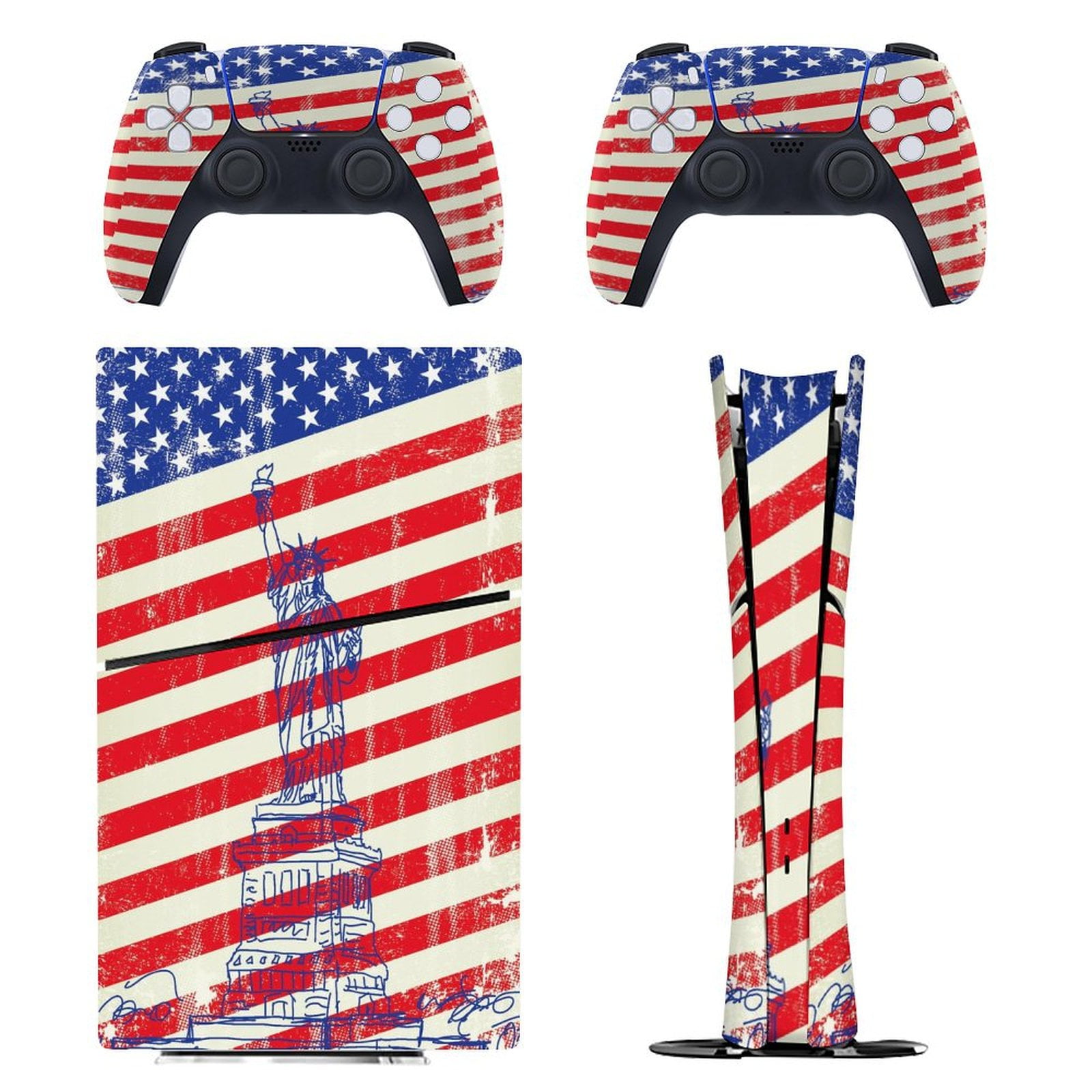 American Flag The Statue of Liberty Place of Interest PS5/PS5 Slim ...
