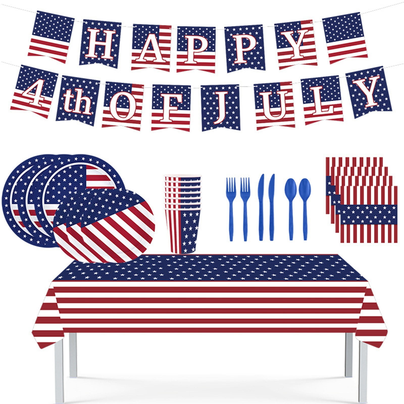 American Flag Themed Party Decorations,Patriotic Party Supplies ...