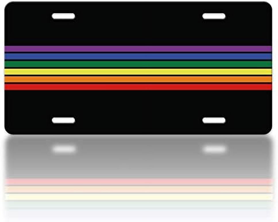 American Flag Thin Blue Line License Plate Cover USA Flag License Plate ...