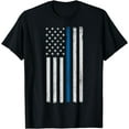 American Flag Thin Blue Line Police Support Lives Matter Us T Shirt