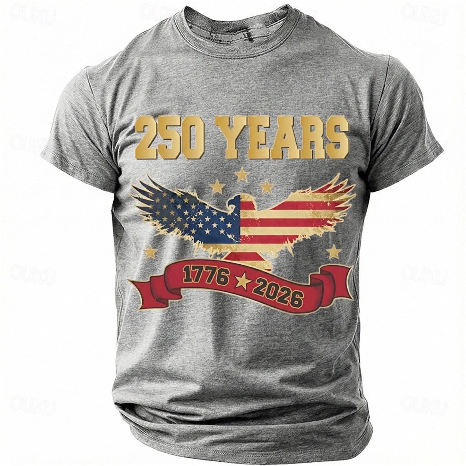 American Flag Tops for Men Anniversary Celebration Soft Classic Fit ...