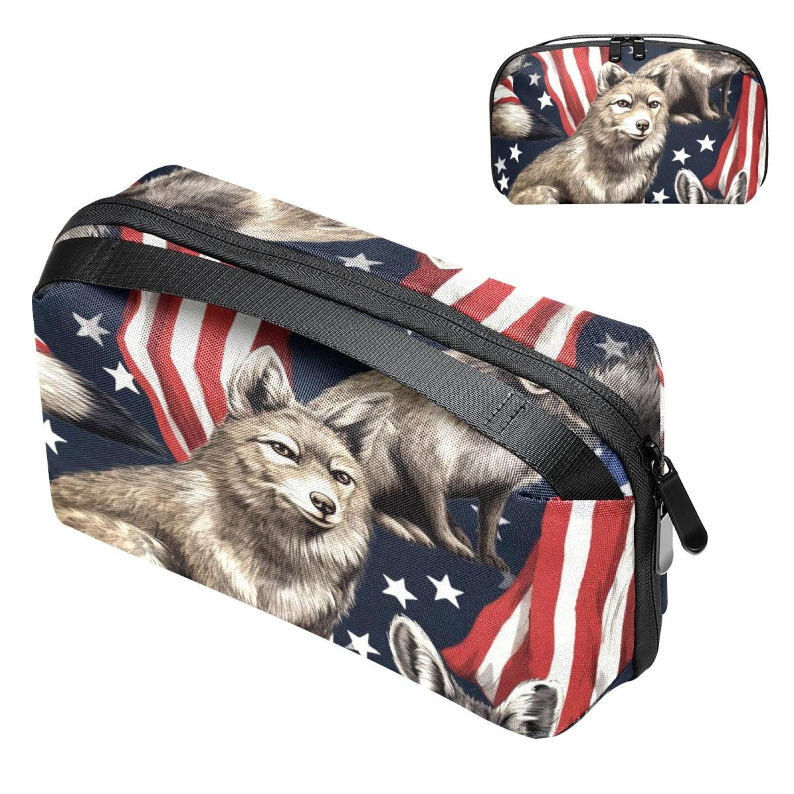 American Flag Travel Organizer Hard Drive Bags Cable Organizer Multi ...