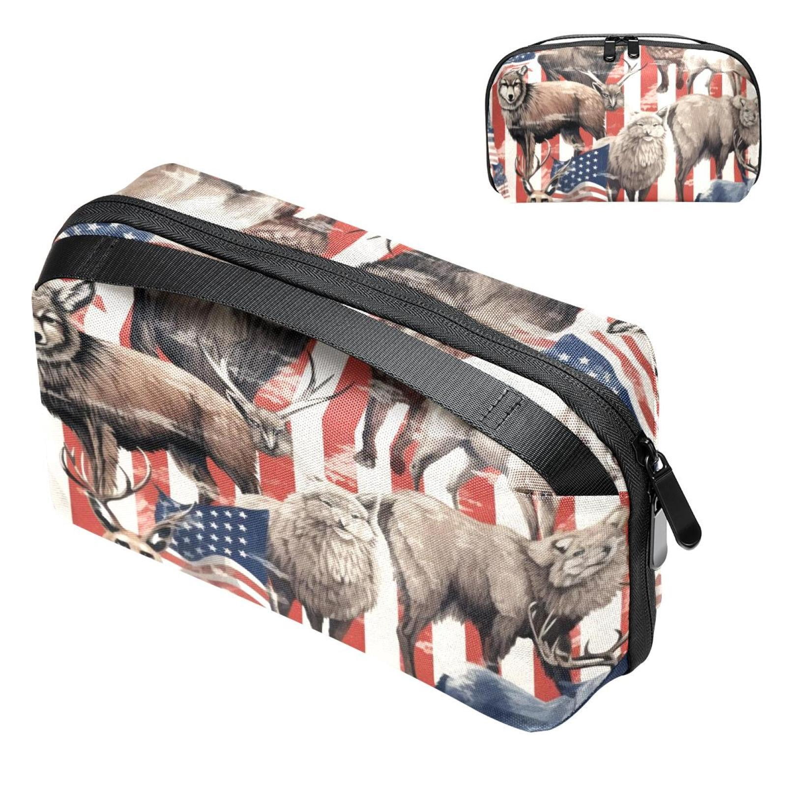 American Flag Travel Organizer Oxford Cloth Waterproof Electronic ...