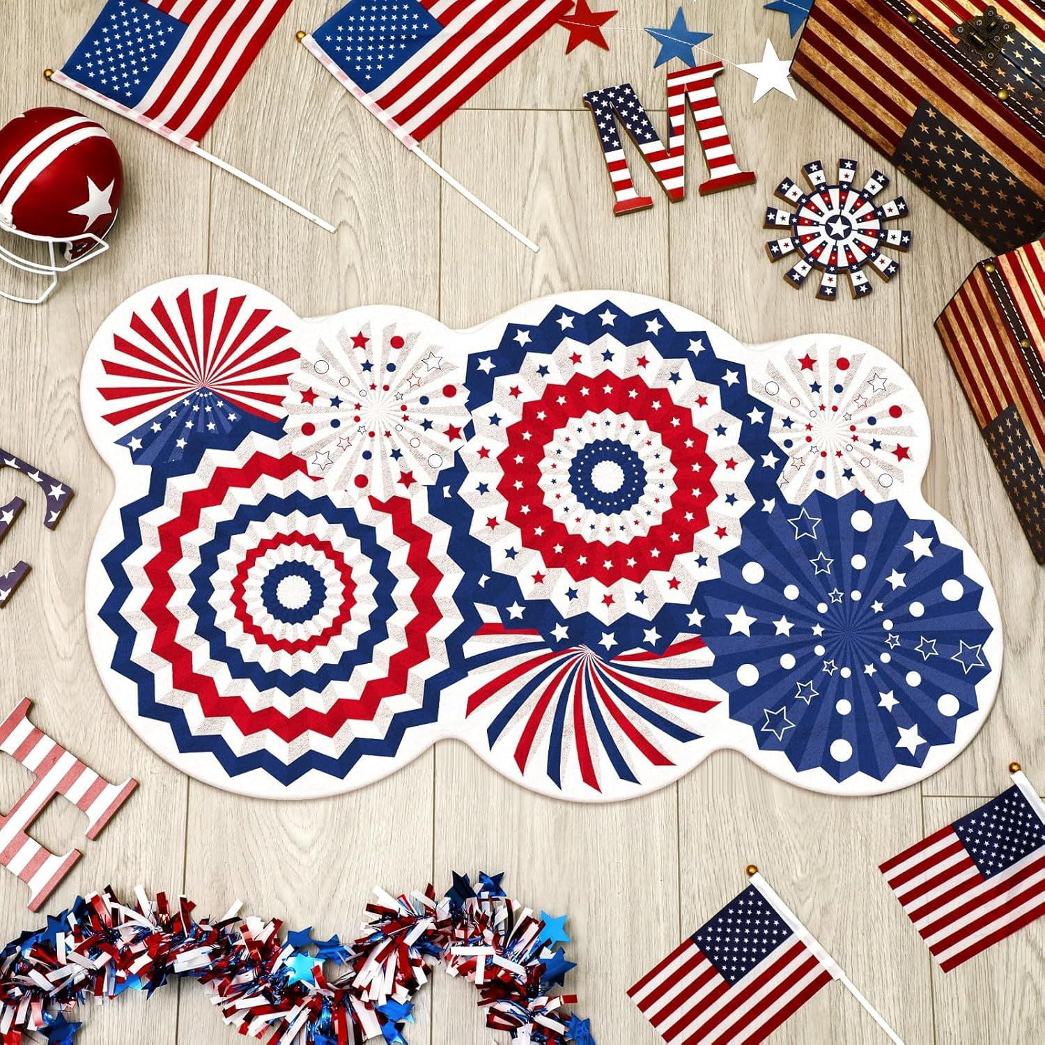 American Flag Tufted Absorbent Non-Slip Front Door Mat - Walmart.com