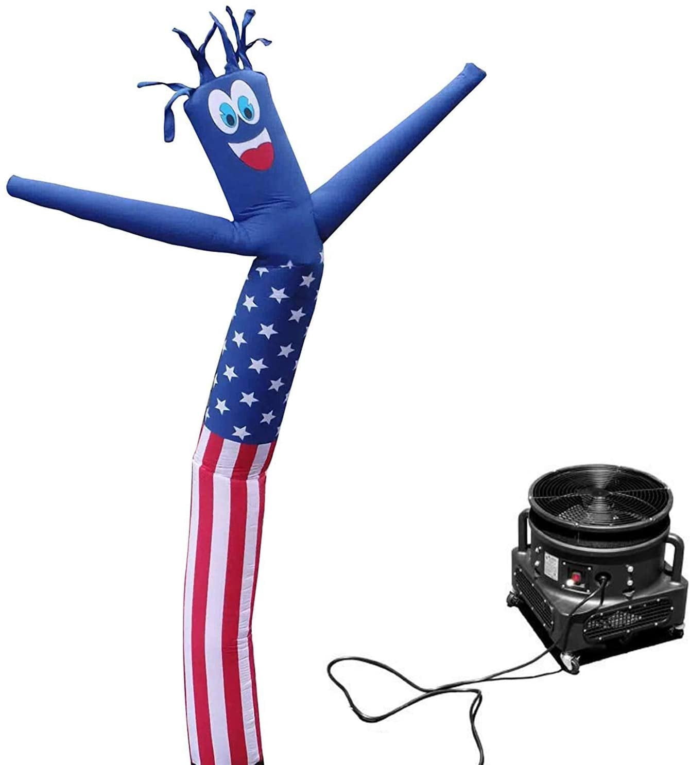 American Flag USA 18 Foot Tall Inflatable Tube Man Air Powered Waving ...