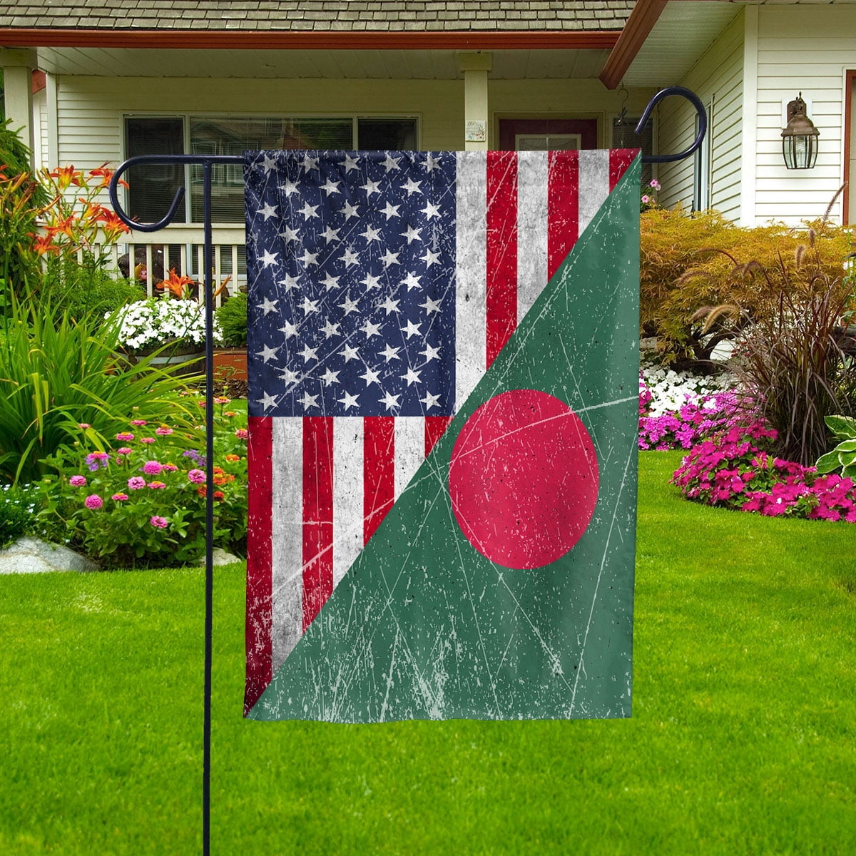 American Flag USA Bangladesh Half American Friendship Bangladeshi ...