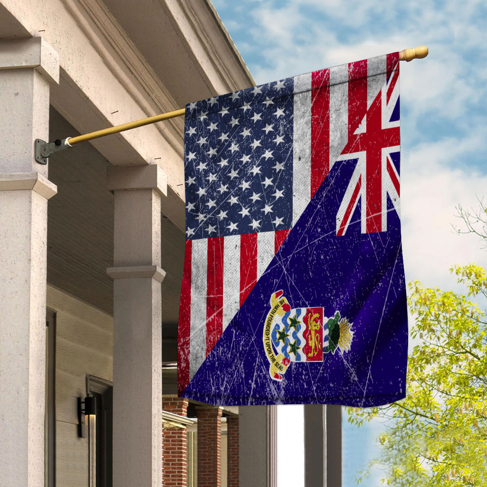 American Flag USA Cayman Islands Half American Friendship Cayman ...