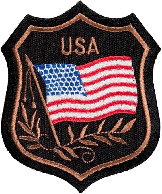 American Flag USA Crest Patch, U.S. Flag Patches - Walmart.com