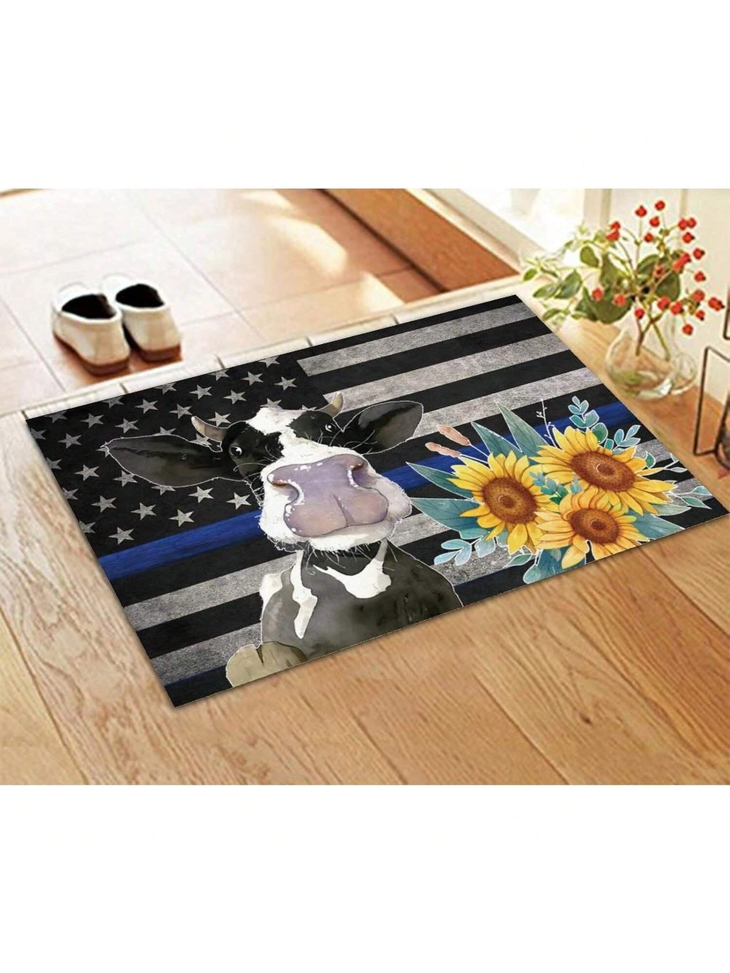 American Flag USA Farm Doormat Indoor Outdoor Entry Rubber Floor Mat ...