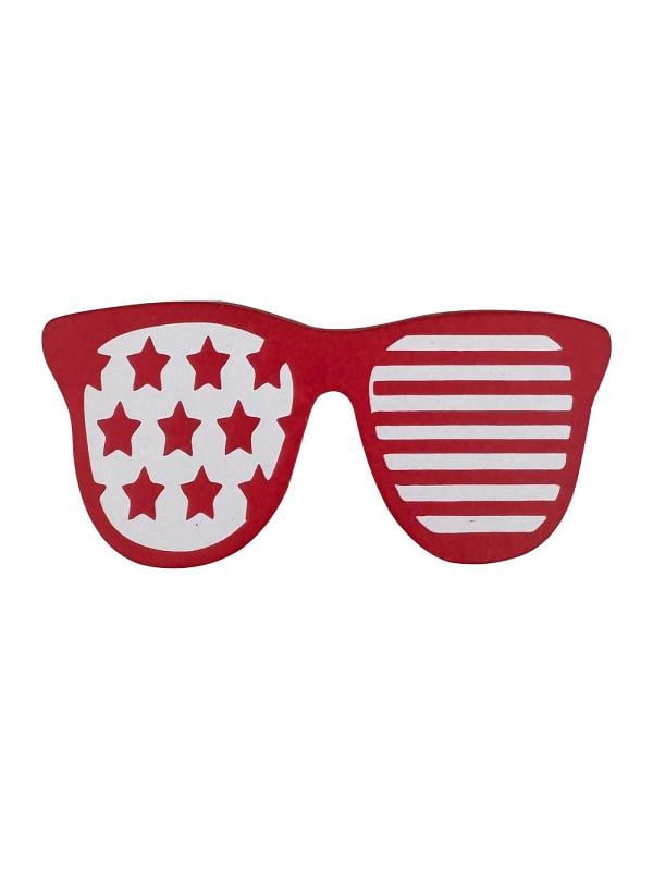American Flag USA Patriotic Design Plastic Shutter Glasses Shades ...