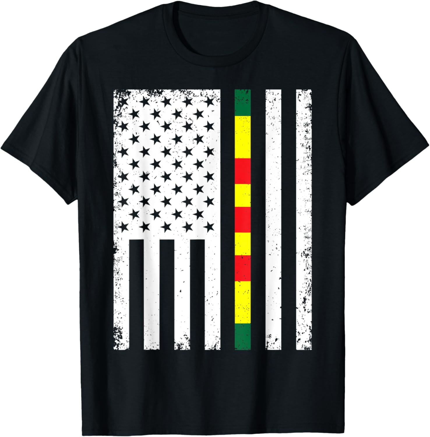 American Flag USA Vietnam Veteran Soldier US Veteran Day T-Shirt100%Cotton - Walmart.com