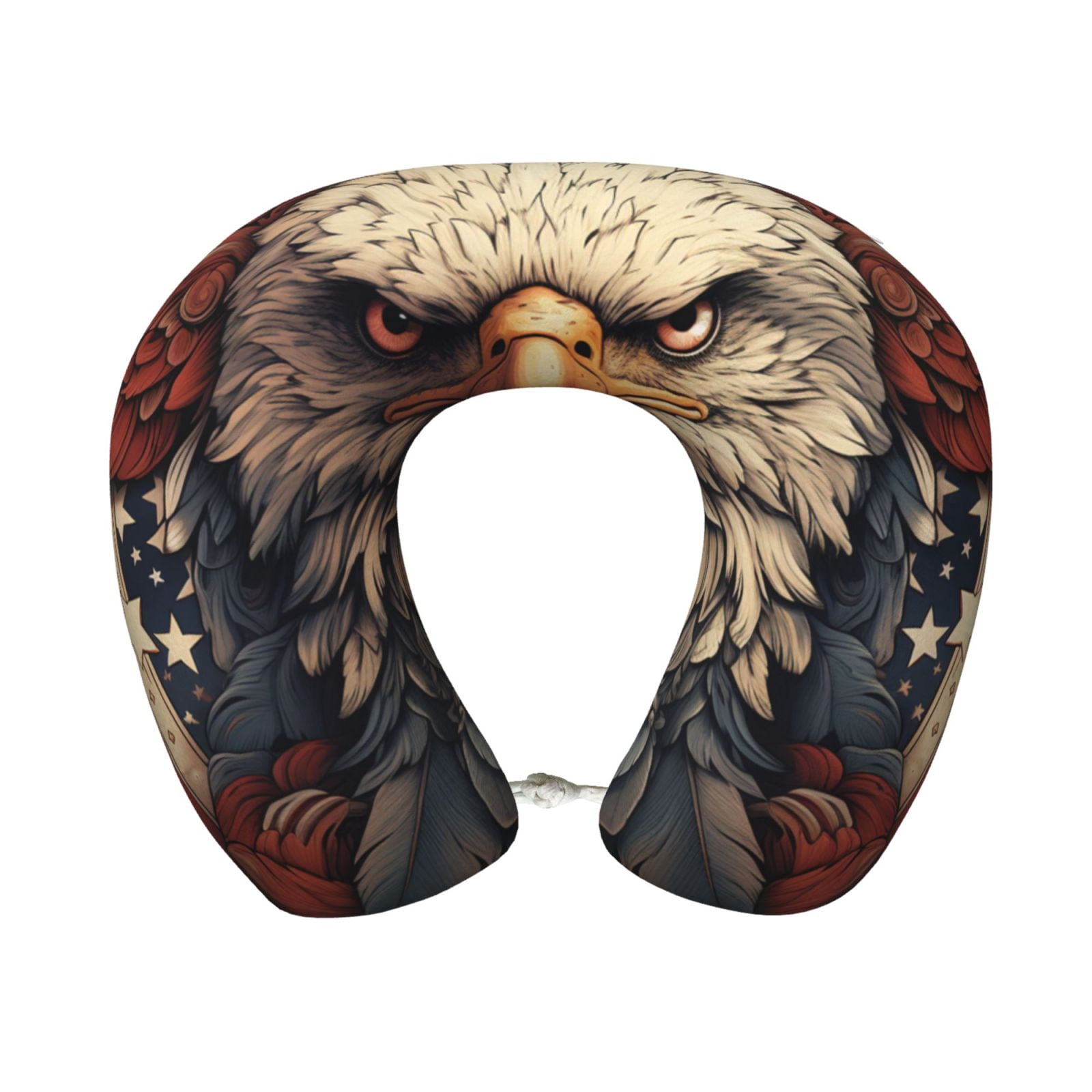 American Flag United States Navy Eagle Ergonomic Memory Foam Travel ...