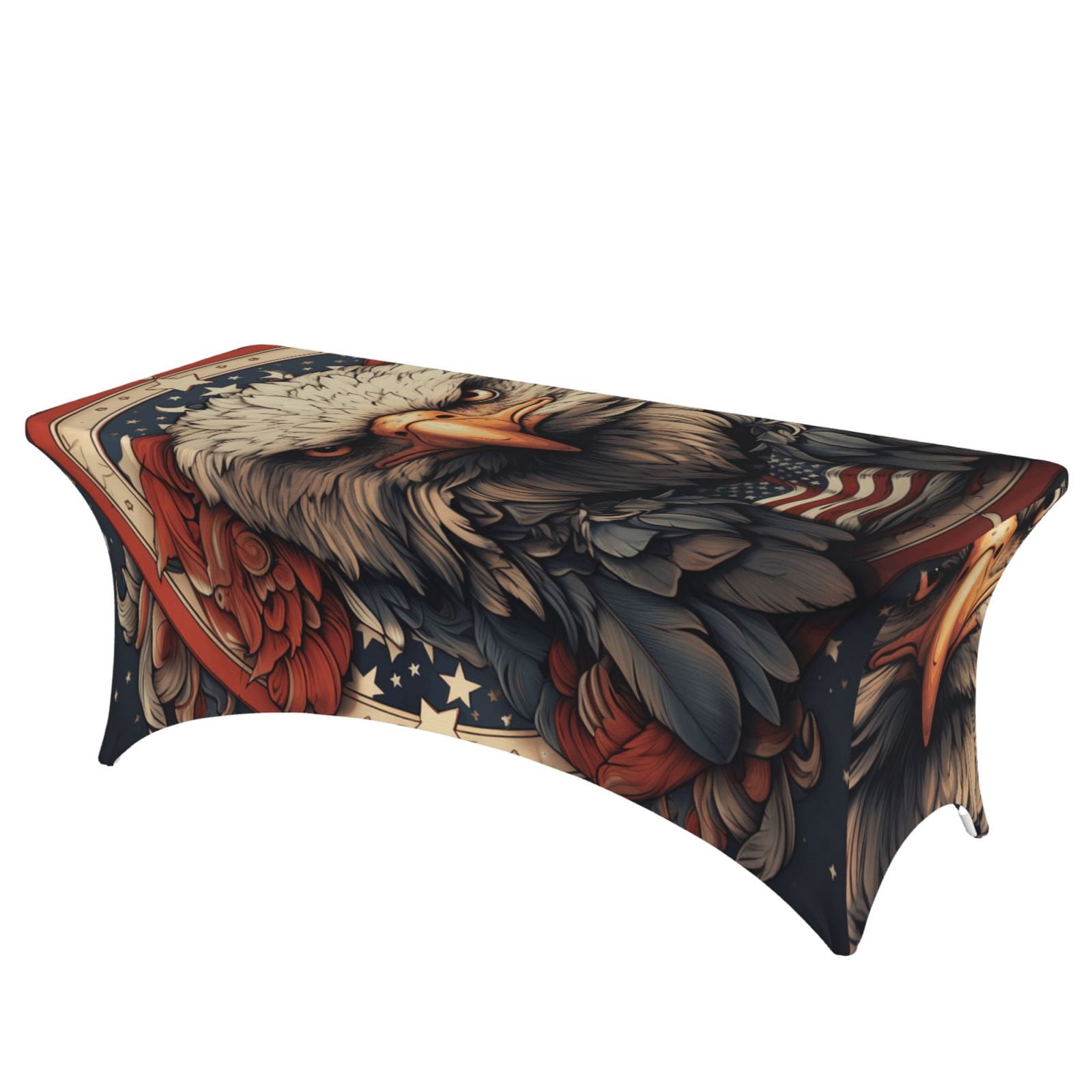 American Flag United States Navy Eagle Stretch Rectangular Table Cover ...