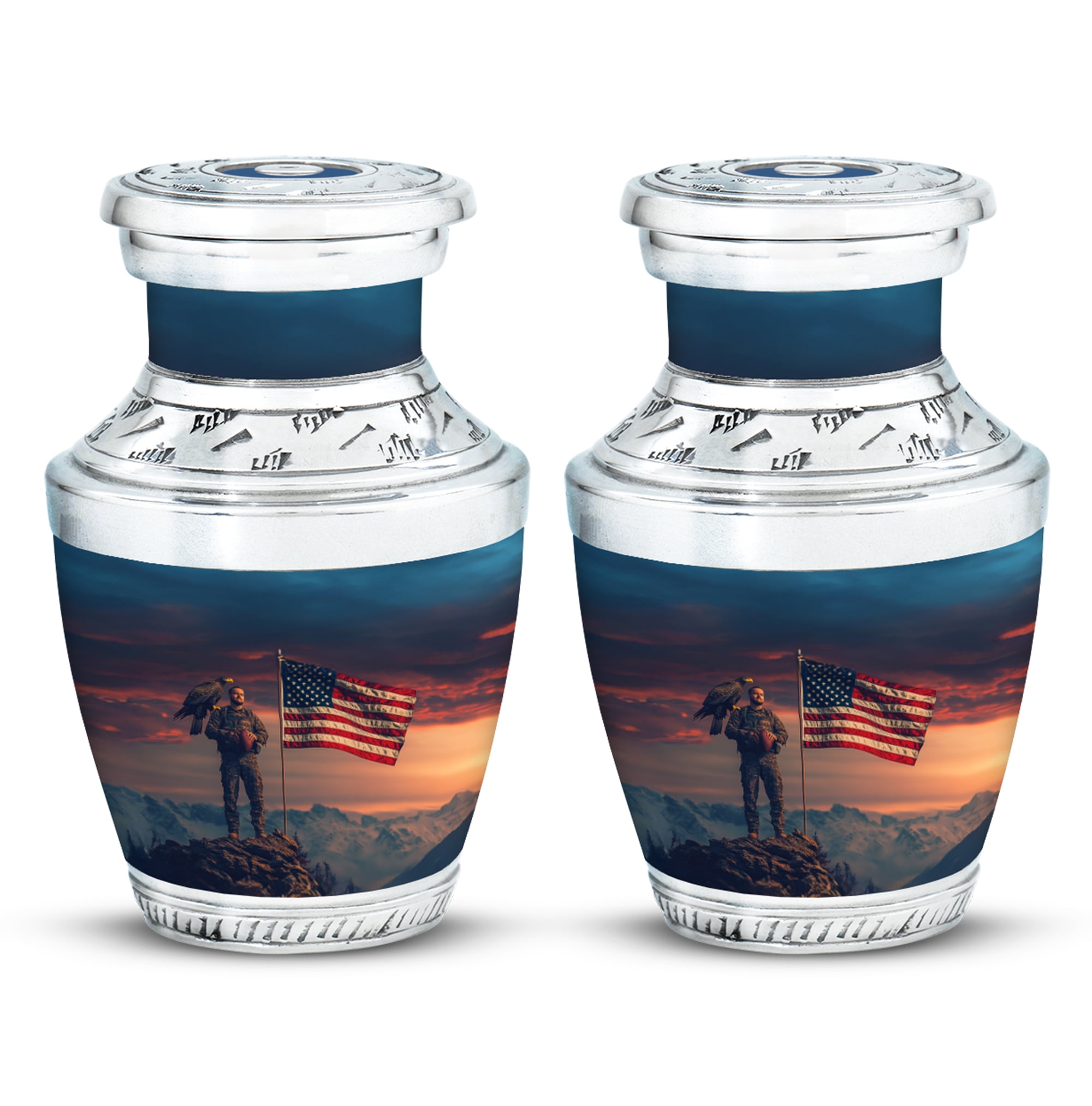 American Flag Urns – Small Keepsake Cremation Urns for Human Ashes ...