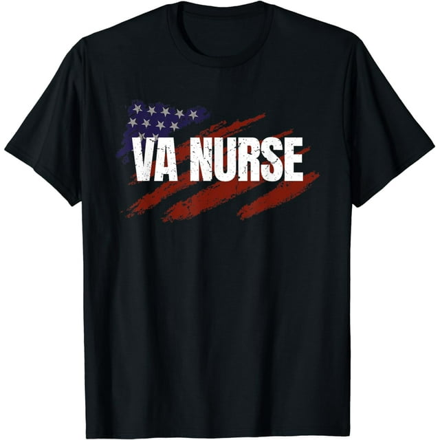 American Flag VA Nurse Patriotic Nurse Week 2022 T-Shirt - Walmart.com