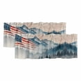 American Flag Valances for Windows, Decorative Rod Pocket Window ...