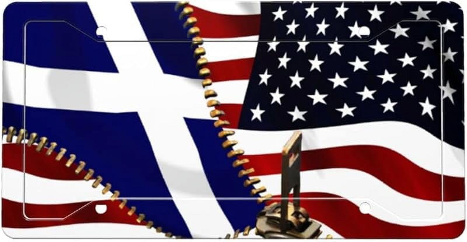 American Flag and Venezuela Flag Front License Plate and License Plate ...