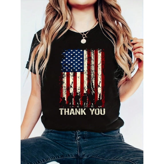 American Flag Veterans Day Patriotic T-Shirt for Men, Women, Kids and ...